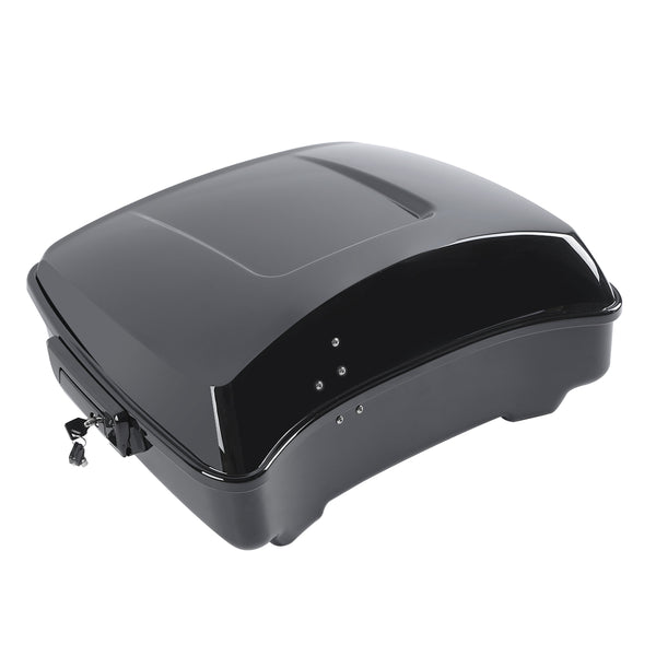 10.7" Chopped Touring Trunk Vivid Black Fit For Harley Touring Models ...