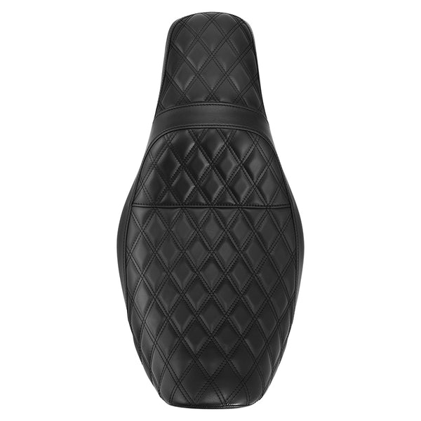 Gel Seat C.C. RIDER Dyna Seat 2 up Seat Motorcycle Seat Black Stitichi ...
