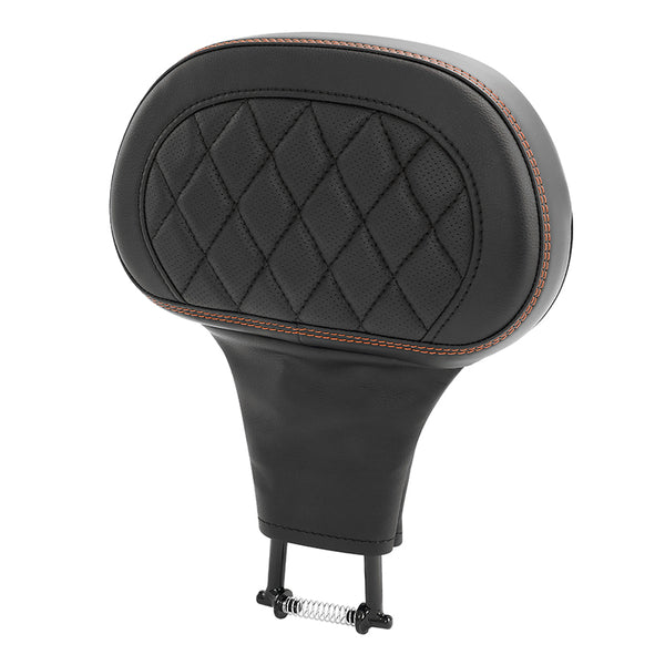 C.C. RIDER Rider Backrest 2 Up Seat Driver Backrest Pad For Harley Tou ...