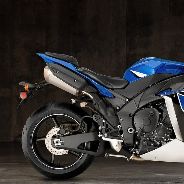 C.C. RIDER YZF R1 Front And Rear Seat For YAMAHA YZFR1 Black Carbon Fi ...