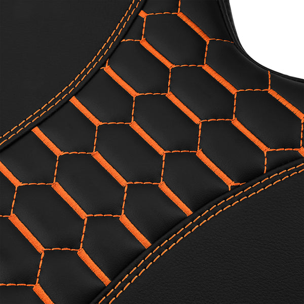 C.C. RIDER YZF R6 Front And Rear Seat Orange Honeycomb Stitiching For ...