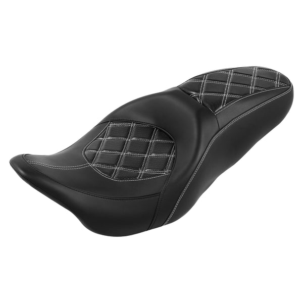 C.C. RIDER Touring Seat 2 up Seat Driver Passenger Seat Aztec For Harl ...