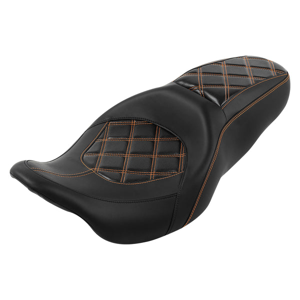 C.C. RIDER Touring Seat 2 up Seat Driver Passenger Seat Aztec For Harl ...