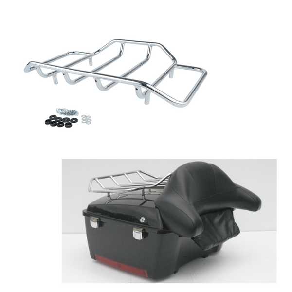 C.C. RIDER Trunk Luggage Rack Rail Fits for Harley Touring 1984-2024 ...
